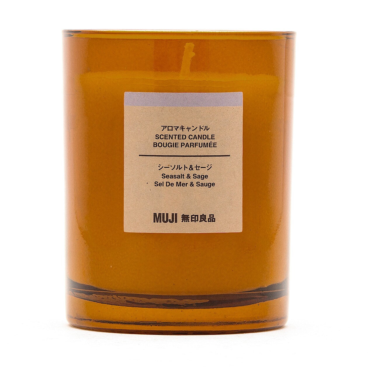 Buy MUJI Glass Candle - Sea Salt & Sage (1 Wick)