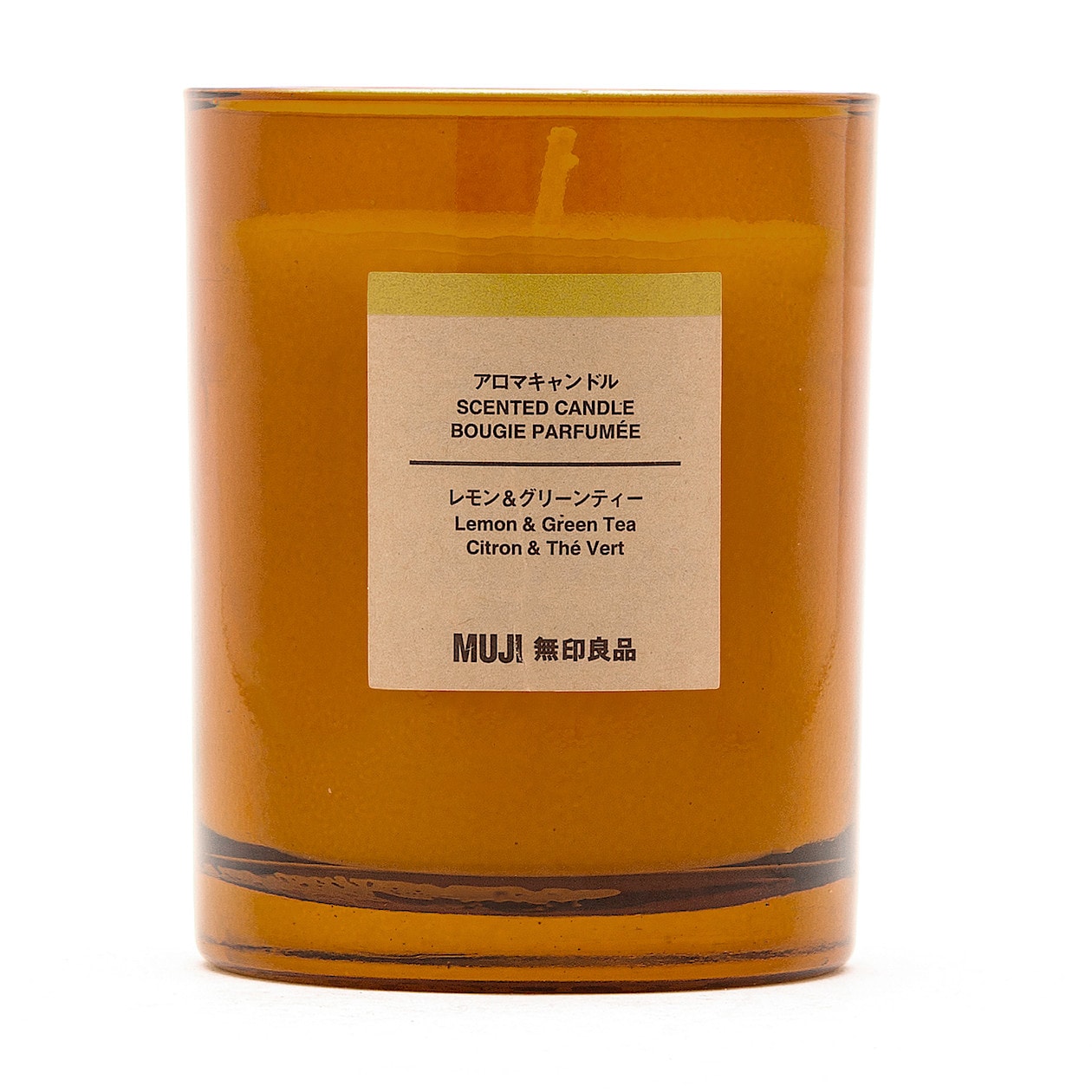Buy MUJI Glass Candle - Lemon & Green Tea (1 Wick)