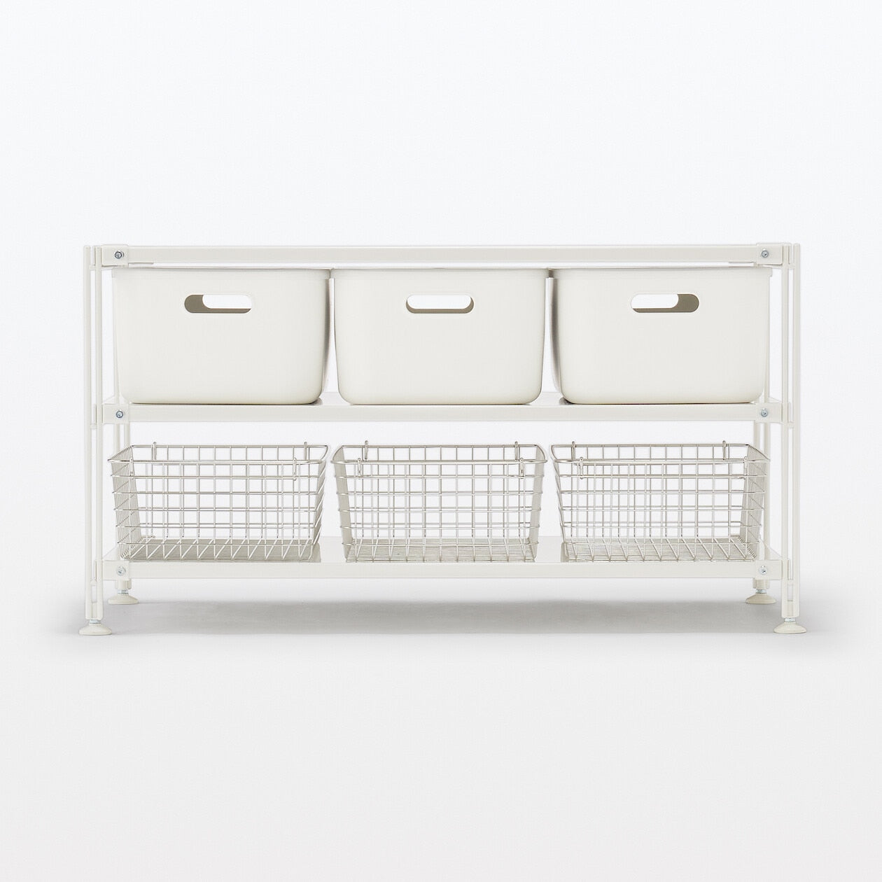 Buy MUJI Light Grey Steel Unit Shelf Set - Wide - Mini
