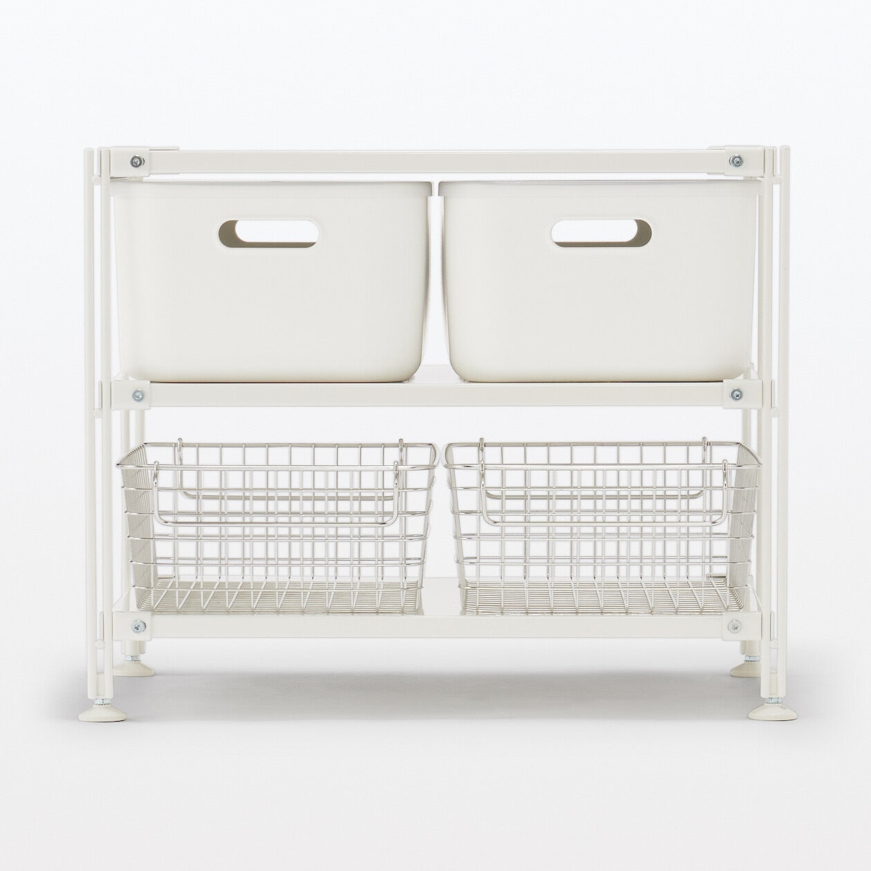 Buy MUJI Light Grey Steel Unit Shelf Set - Mini