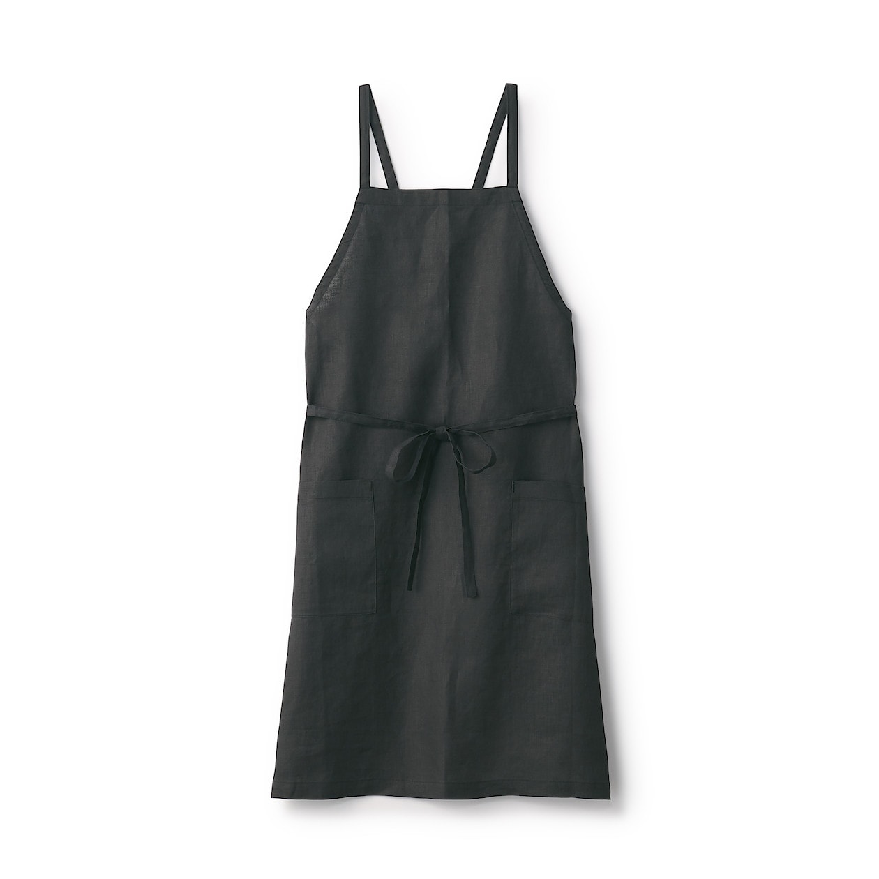 Buy MUJI Plain Weave Linen Cross Back Apron