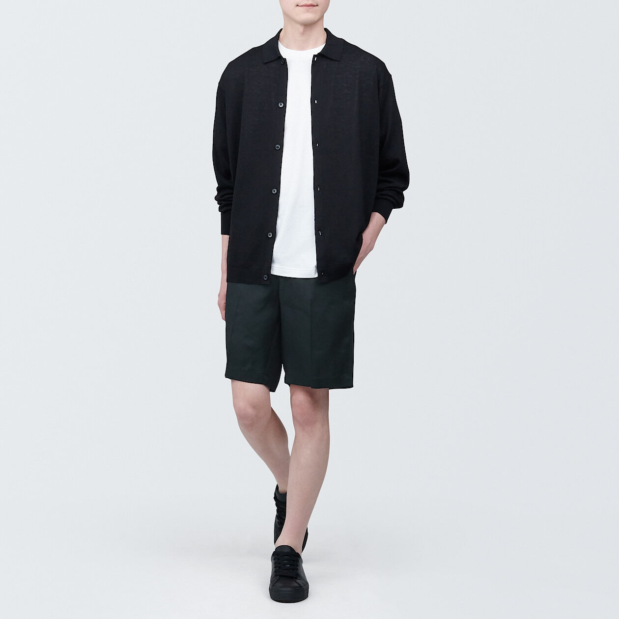 Buy MUJI Men's Hemp Blend Shorts