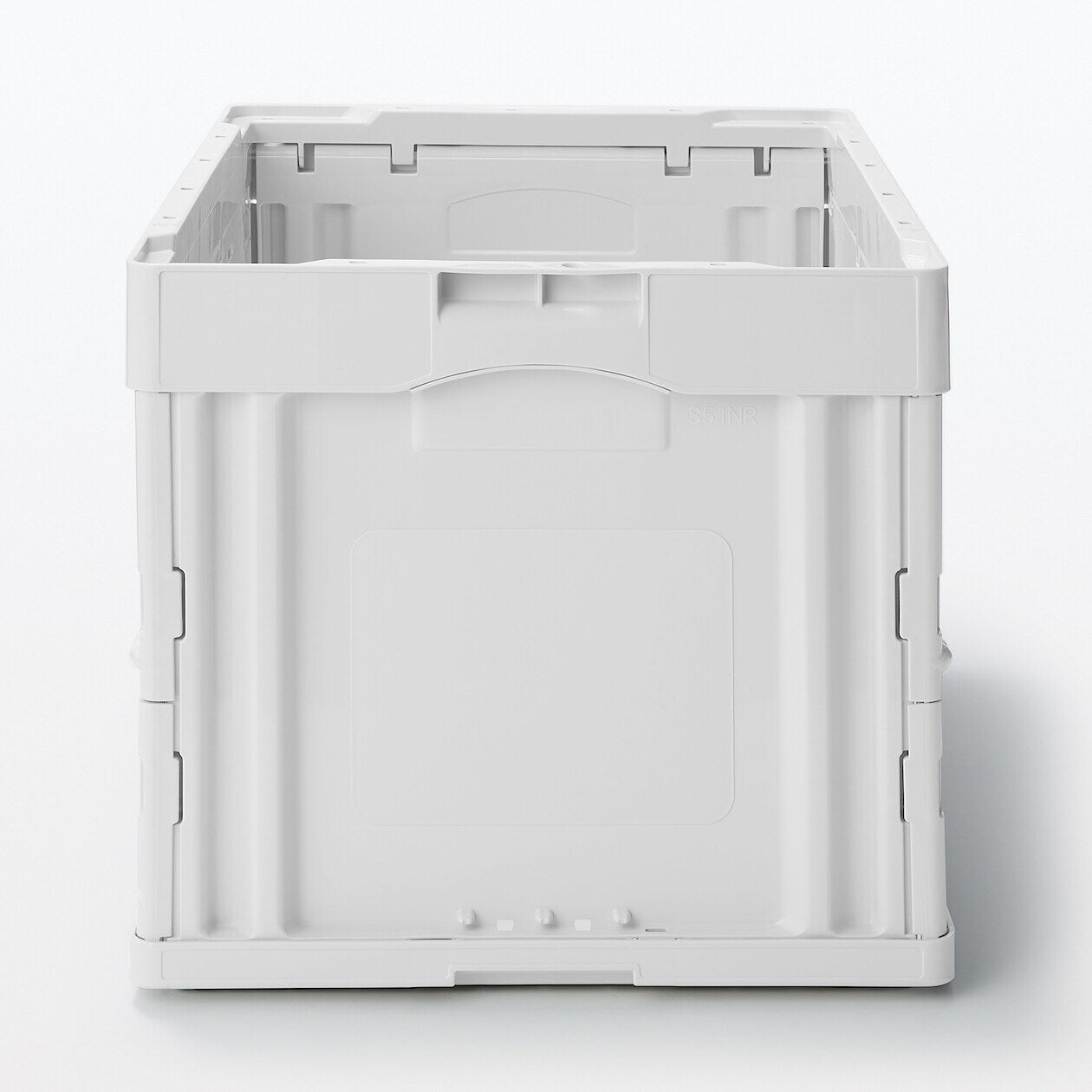 Buy MUJI Polypropylene Folding Storage Container with Window - White ...