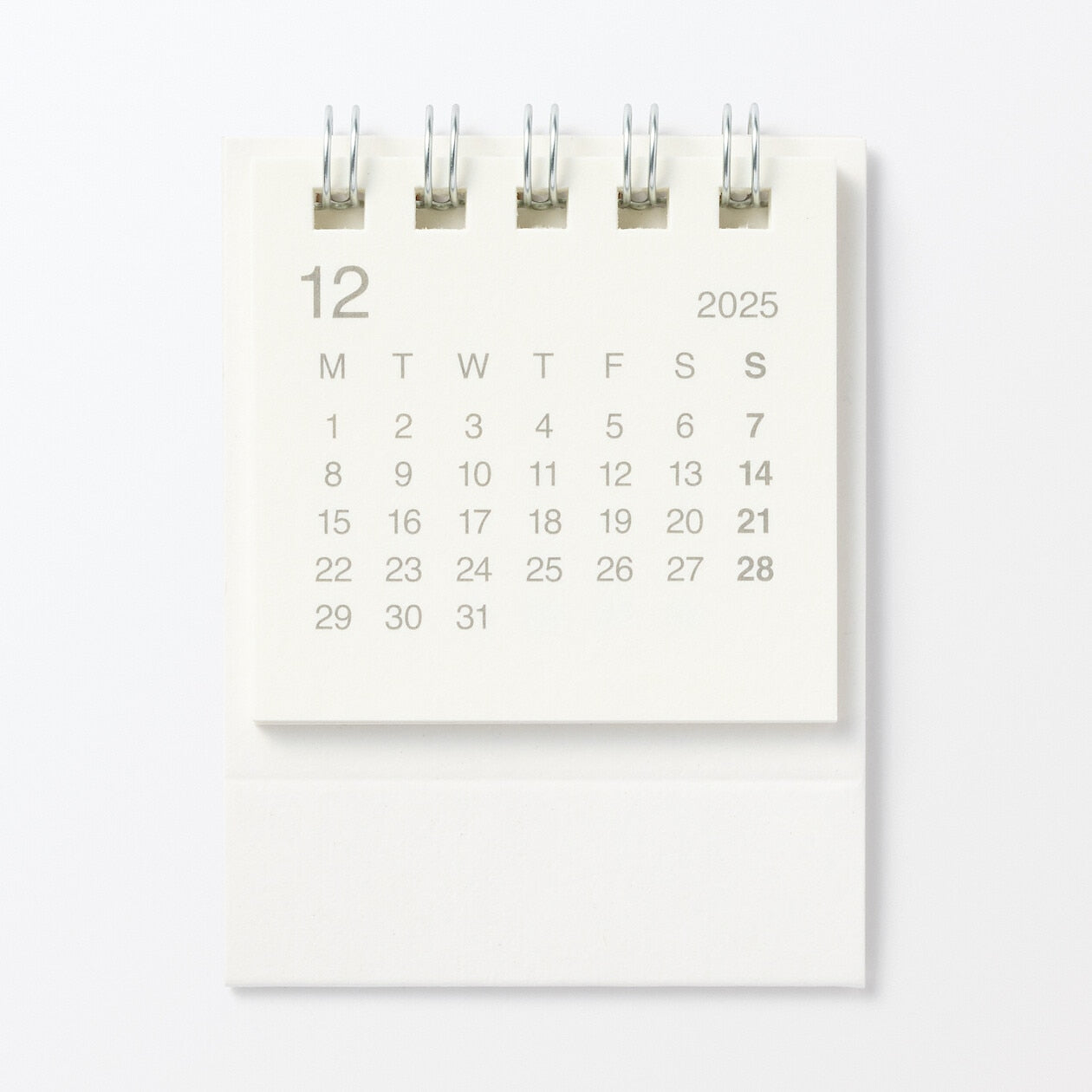 Buy MUJI 2026 Mini Desktop Calendar (Mon - Sun)
