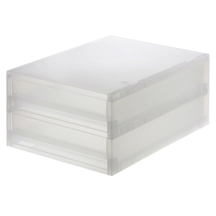 Buy MUJI 2-Drawer Polypropylene Storage Case - Extra Shallow