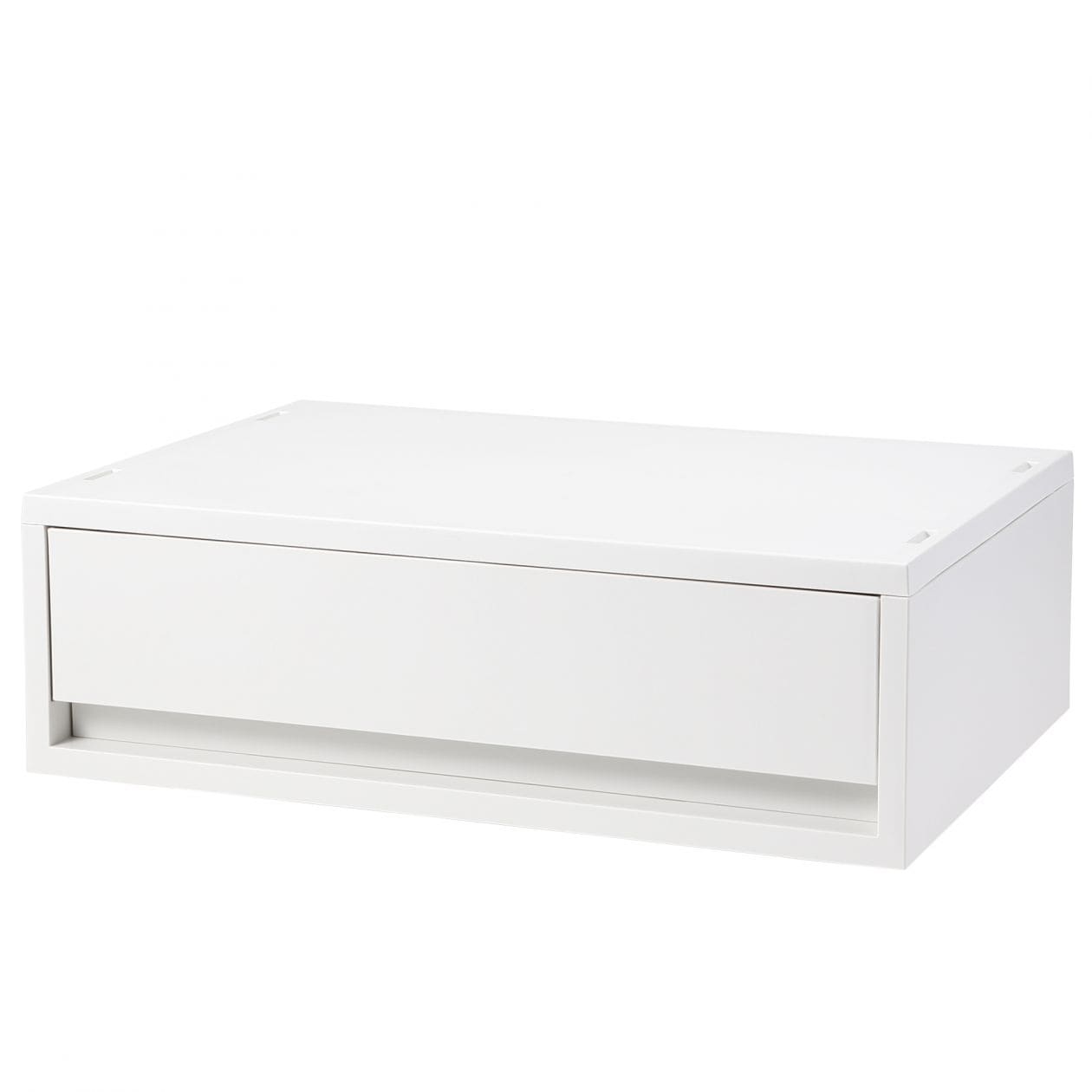 Buy MUJI White Grey Polypropylene Storage Case Wide - Shallow