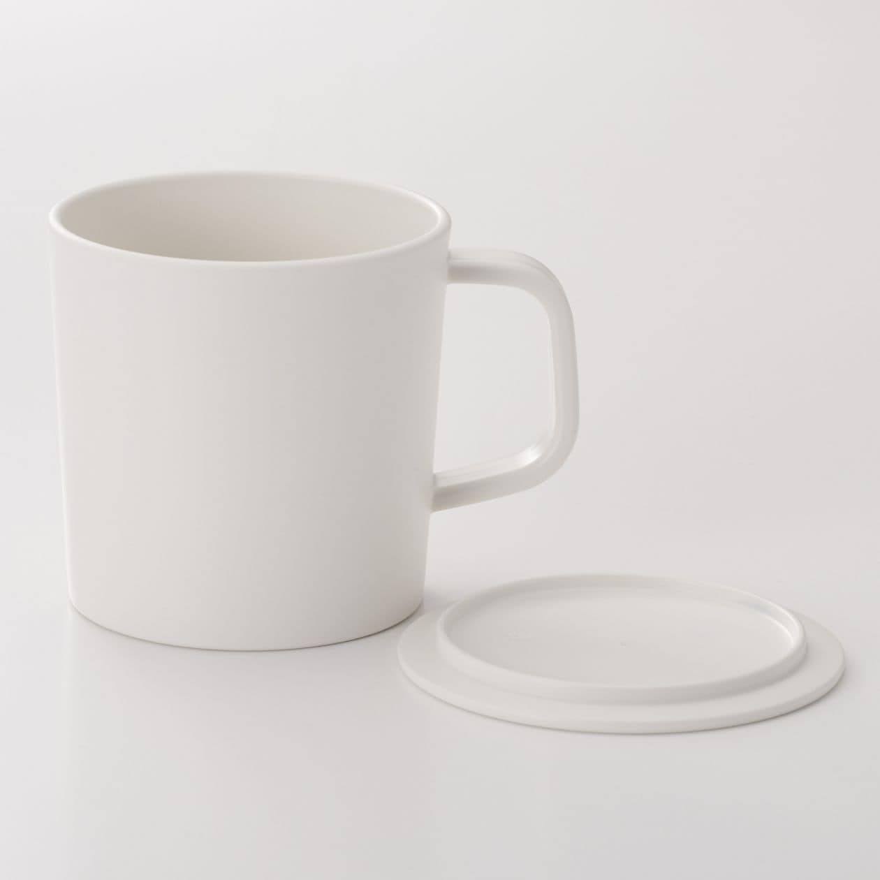 Buy MUJI Polypropylene Mug With Lid - White