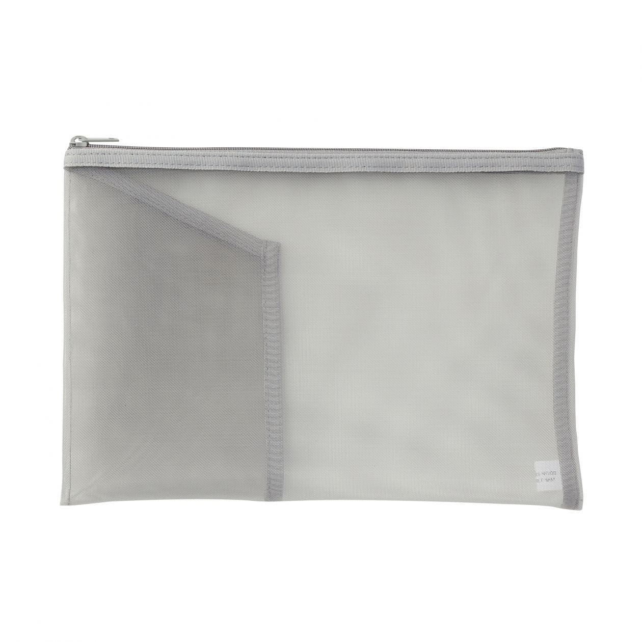 Buy MUJI Nylon Mesh Pouch With Pocket - A5